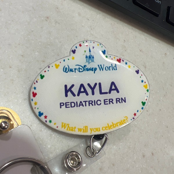 Disney World Name Tag Magic Band Charm, Cast Member Name Tag Charm - Etsy