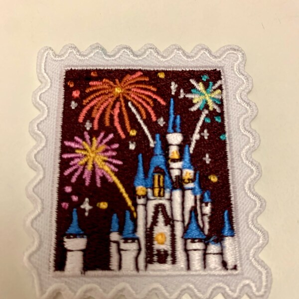 Disney Patch- Disneyland- Disney Castle- Iron on Patch- Micky Mouse ...