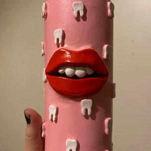 Quirky Lip Mouth Pot Home Decor - Etsy