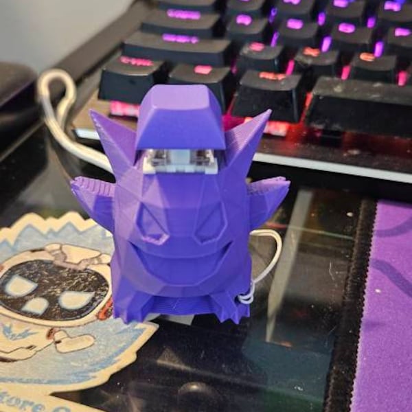 Gengar Low Poly Keyboard Switch Fidget Toy | Stim Toy, Stress Relief ...