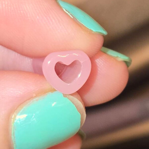 Up to 2" True Love Pastel Pink Heart Shaped Ear Plugs Gauges Tunnels ...