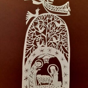 Angel of the Homeland Original Linocut Print | Lithuanian Handmade Lino ...