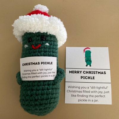 Emotional Support Pickle Positive Affirmation Card, Positive Pickle ...