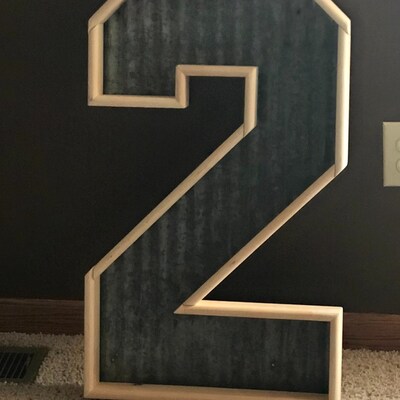 Large Metal Letters, 3D Rustic, Chunky Thick Metal Initials, Stained or ...