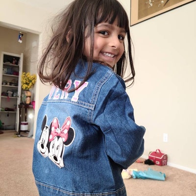DISNEYLAND CHARACTER Denim Patch Jacket Theme Custom Embellished Baby ...