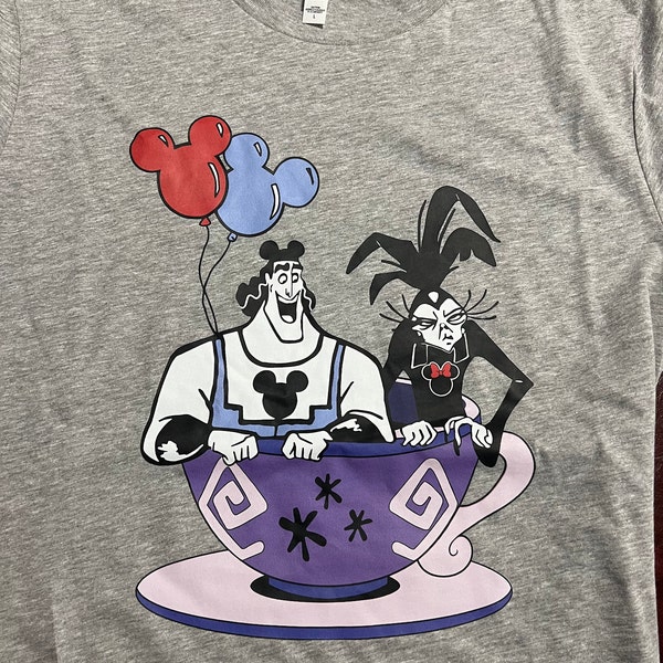 Kronk and Yzma Tea Cup Shirt, Long Sleeve, Sweatshirt, Hoodie - Kronk ...