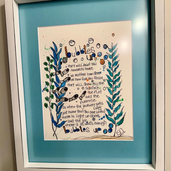 Jimmy Buffett Song Lyrics Wall Art Original Pen Drawing on Handmade ...