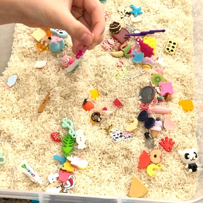 Qty 100 Trinkets for I Spy Bags and Bottles, Sensory Bins, Teaching ...