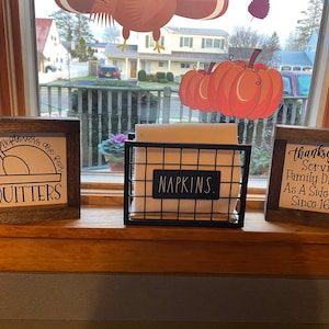 Thanksgiving Mini Signs 6x6 Farmhouse Style Sign for Tiered Tray ...