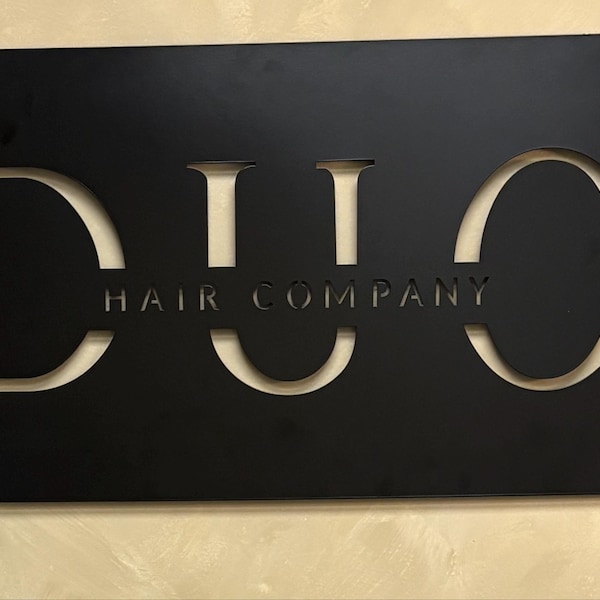 Custom Metal Logo Sign, Metal Wall Art, Home Decor, New Business Gift ...