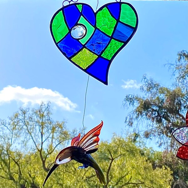 Entrance or Window Decor Contemporary Sun Rays Stained Glass Panel - Etsy