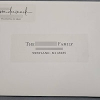 Script Address Label, Modern Script Return Address Label, Custom ...