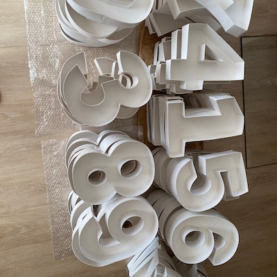 Fillable Letter/ Number Boxes With Lid 28cm/11 - Etsy