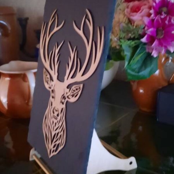 Stag / Deer Head Laser Cutting SVG File, Deer Silhouette Laser Ready ...