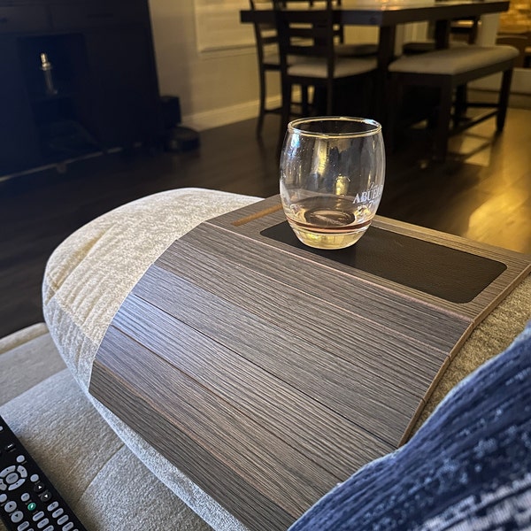 Wooden Sofa Arm Tray Table With 5 Color Side Table for Couch Perfect ...