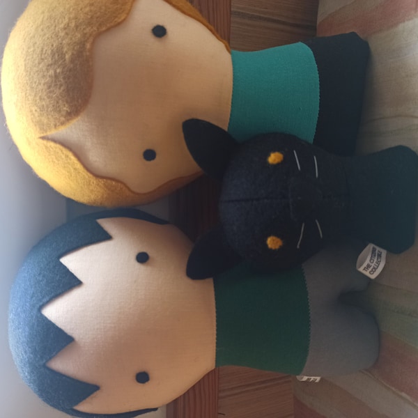 Custom Cat Portrait, Plush Cat, Memory Cat Personalized Doll, Handmade ...