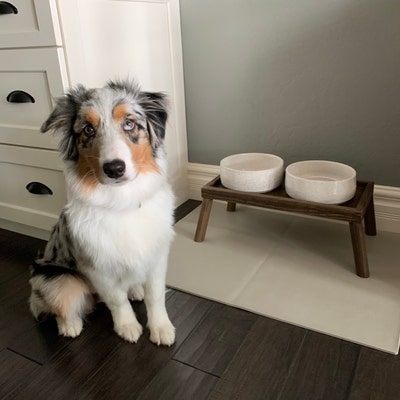 Dog Food Table Stand Dog Dinner Table Elevated Rustic Farmhouse Dog ...