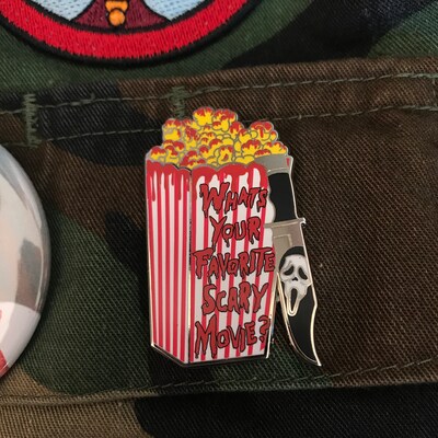 Scream Horror Enamel Pin Wes Craven 90's Lapel Horror Brooch Scary ...