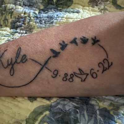 Infinity Symbol Custom Design Personalized Tattoo Design Instant ...