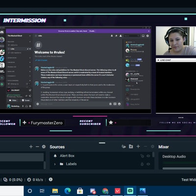 Animated Fiery Triangles Twitch Overlays Pack Complete Stream Package ...