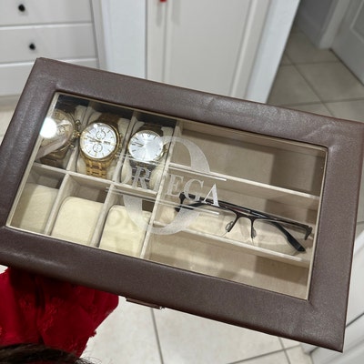 Personalized Watch and Sunglasses Box Engraved Sunglasses and Watch ...