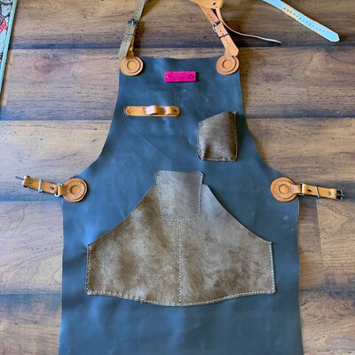 Apron Pattern Leather DIY Pdf Download Leather Apron Video Tutorial - Etsy