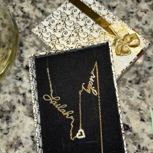 Two Names Necklace, Mutiple Name Necklace, Custom Children Necklace ...