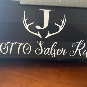 Rocking Chair Monogram Decals Set of 2 - Etsy