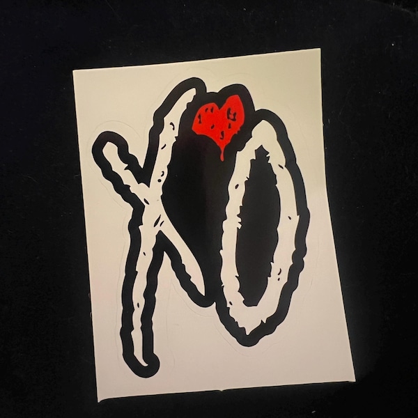 The Weeknd Stickers: Glossy Vinyl XO Decals - Etsy