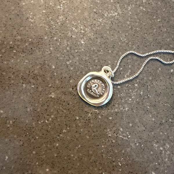 Motherhood Wax Seal Necklace - Pelican in Her Piety Wax Seal Charm ...