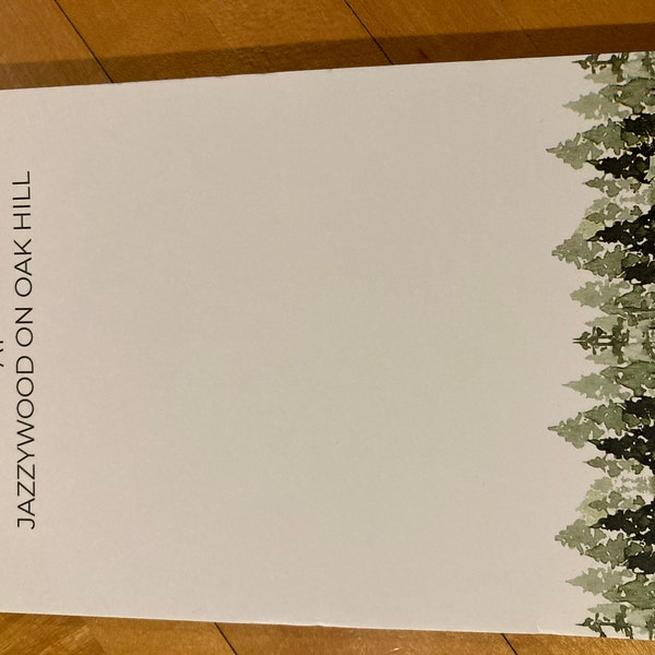 Spring Wildflower Floral Border Note Pad//50 Sheets - Etsy