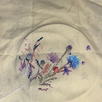 Cornflower Heart Cross Stitch Pattern: Floral Butterfly and Dragonfly ...