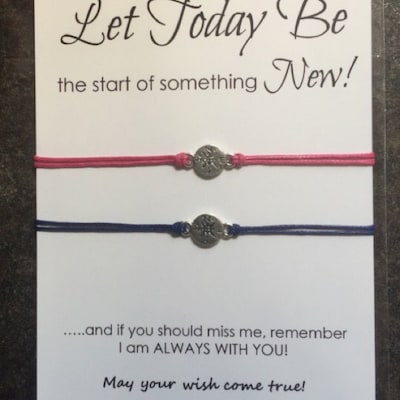 First Day of School Bracelet Anxiety Separation Bracelet New Start ...