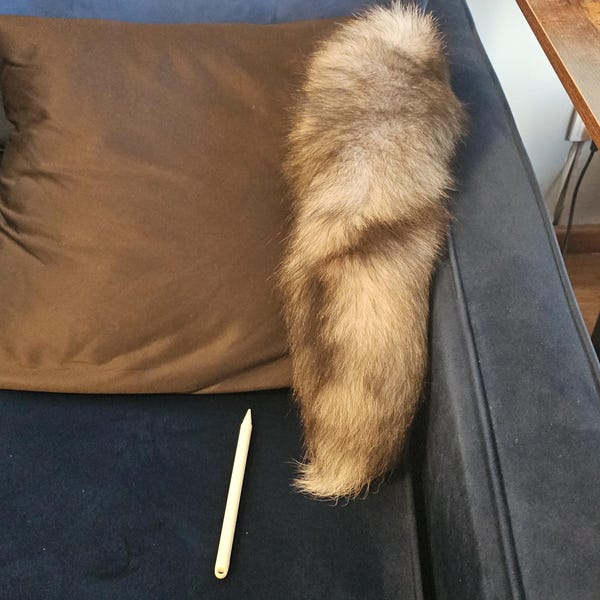 Eco Friendly Frost/indigo Fox Tails - Etsy