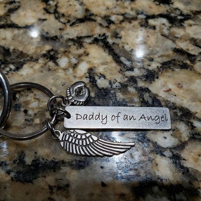 Baby Angel Keychain, Mommy's Keychain, Daddy's Keychain, Father's ...