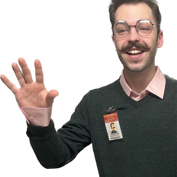 Ned Flanders of the Simpsons the Leftorium ID Card Badge Cosplay ...
