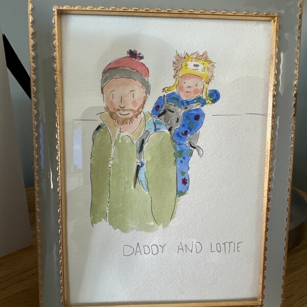 Custom A5 Special Occasions Portrait Cards, Bespoke Illustration ...