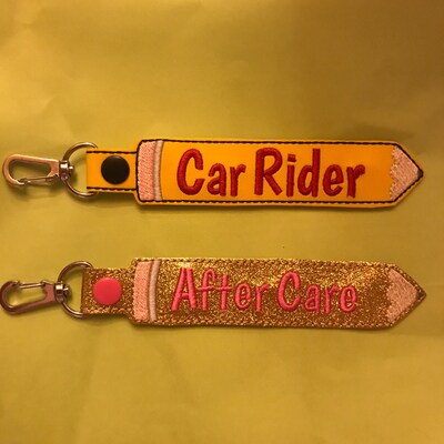 Bag Tag, Car Rider, After Care, School Backpack Tag, Pencil Snap Tab ...