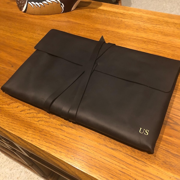 Leather Book Case, Book Sleeve for Big Books, Handmade Book Cover ...