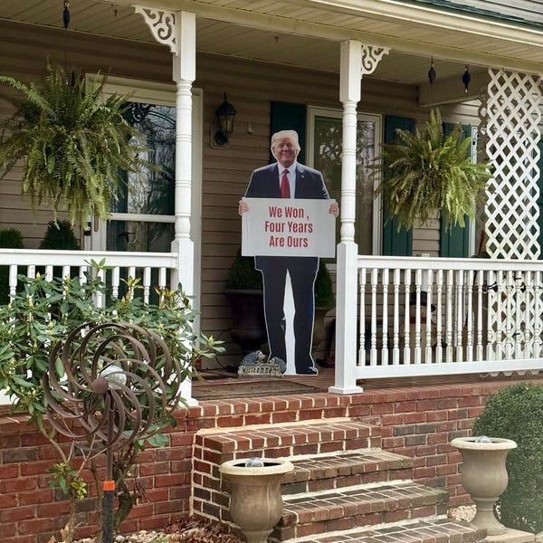 Donald Trump Life Size Cutout Cardboard Figure, Funny Props Party Decor ...