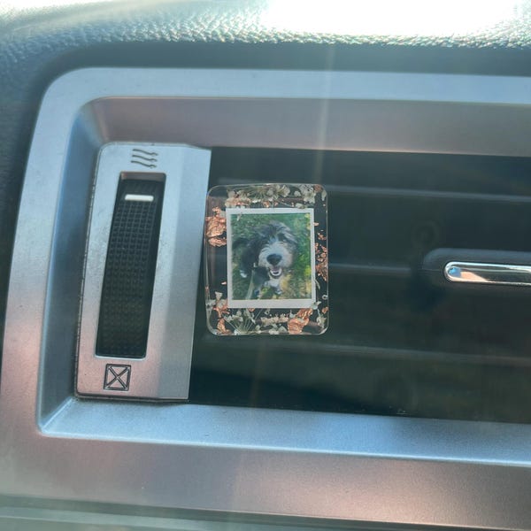 Mini Personalized Resin Photo Car Vent Clip, Anniversary/couples Gift ...