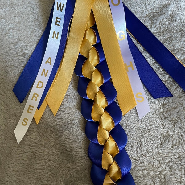 Class of 2025 Graduation Lei Checkered 5/8 Satin Ribbon - Etsy