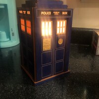 Wood Police Box Lamp - Etsy Canada
