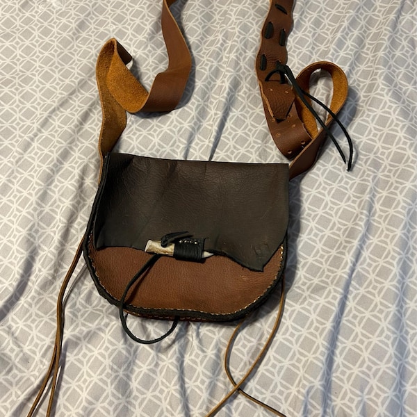 Leather Haversack / Mountain Man Possibles Bag - Etsy