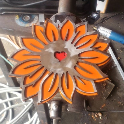 Two Layer Sunflower Svg/dxf Bad Dog Metalworks Digital Download CNC ...
