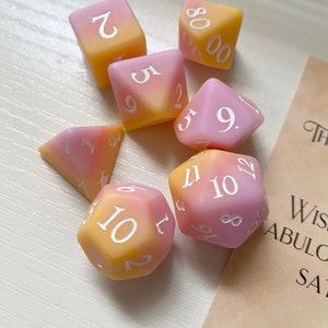 Wheat Dnd Dice Set Polyhedral Dice D&D Dice Dungeons and - Etsy