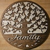 Family Tree Laser Cut Svg Files, Vector Files for Wood Laser Cutting - Etsy