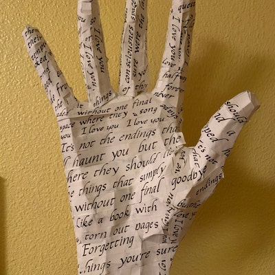 Hand Low Poly Pdf 3D Papercraft Template, Low Poly DIY Paper Sculpture ...