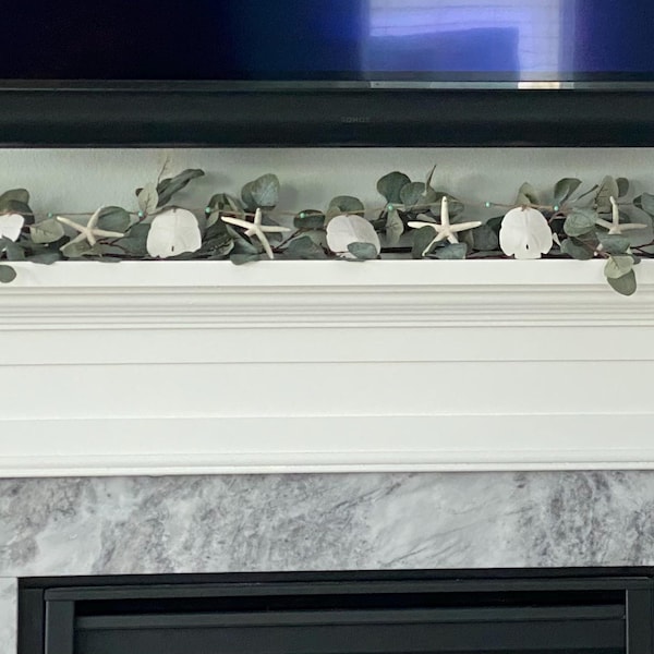 Beach Garland, Beach Decor, Shell Garland, Seashell Garland, Beach ...