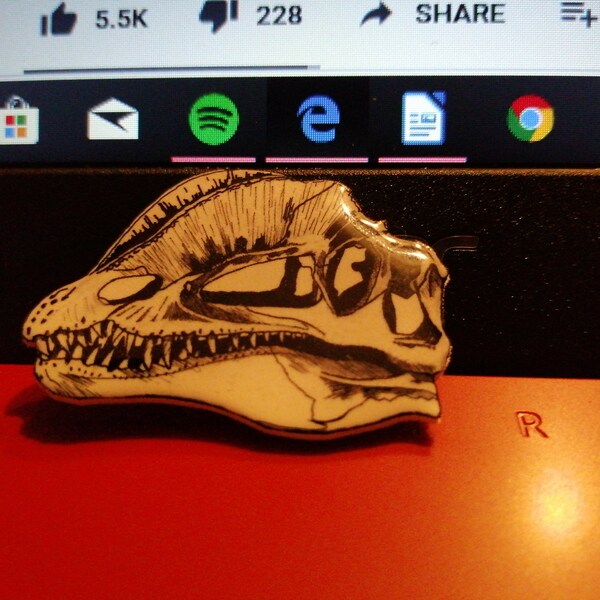 T-rex Enamel Pin Tyrannosaurus Rex Fossilised Dinosaur Dino Gift Trex ...